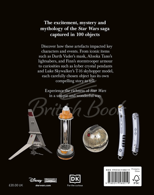 Книга Star Wars 100 Objects від автора Kristin Baver купити в BritishBook | ISBN 9780241580219
