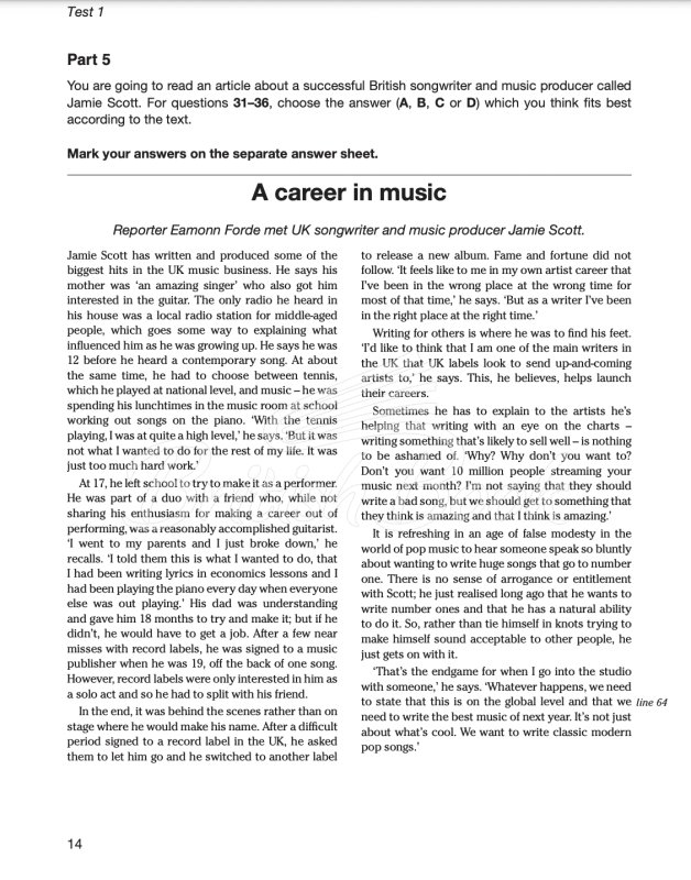 Підручник B2 First for Schools 5 Authentic Practice Tests with Answers ...