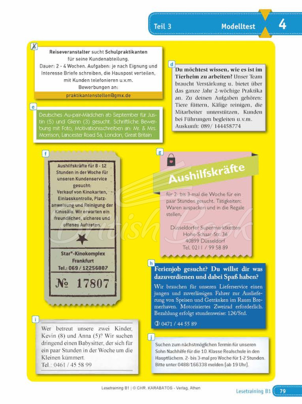 Книга Lesetraining B1: Zertifikat B1. Modul Lesen - купить за 1 267,00 грн, ISBN 9783190516841 ...