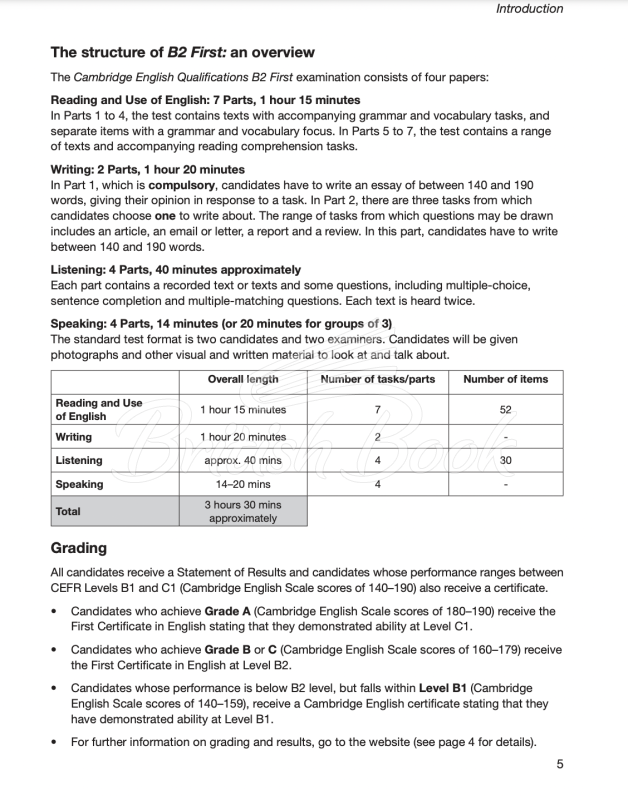 Книга B2 First 5 Authentic Practice Tests with Answers and Audio купити ...
