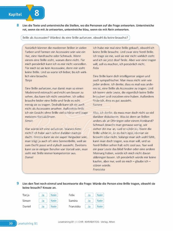 Книга Lesetraining B1: Zertifikat B1. Modul Lesen от автора Manuela Georgiakaki, Monika ...