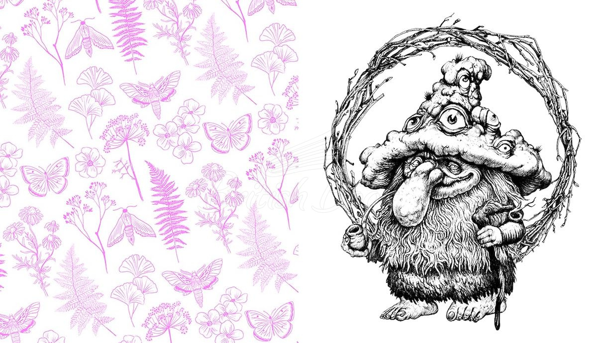 coloring book goblincore