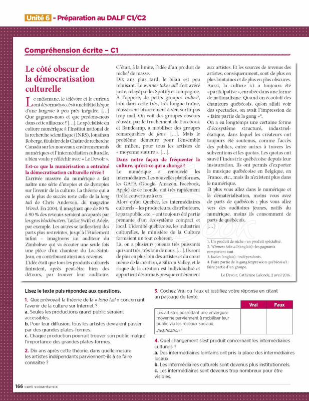 Підручник Tendances C1/C2 Livre de l'élève avec DVD-ROM від автора ...