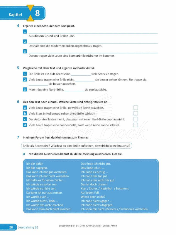 Книга Lesetraining B1: Zertifikat B1. Modul Lesen від автора Manuela Georgiakaki, Monika ...