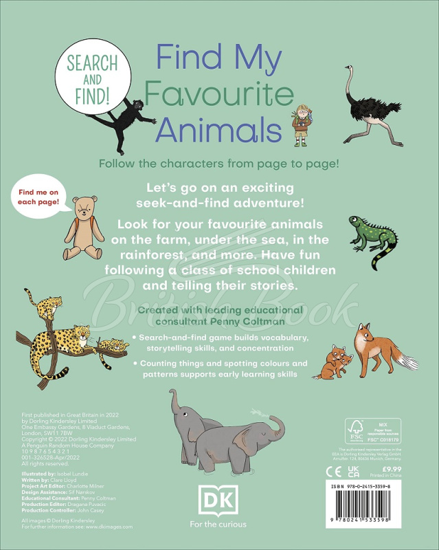 Книга Find My Favourite Animals - купити за 450,00 грн., ISBN ...
